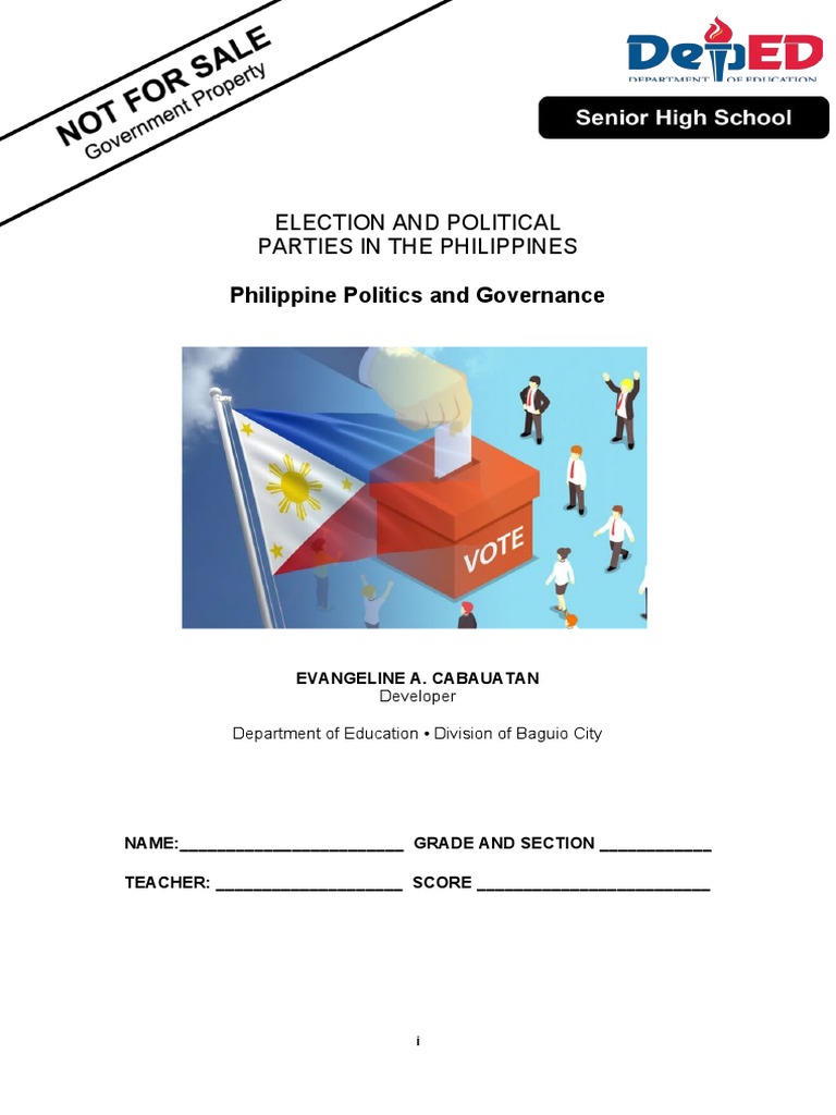 Election and Political Parties in The Philippines: Philippine Politics ...