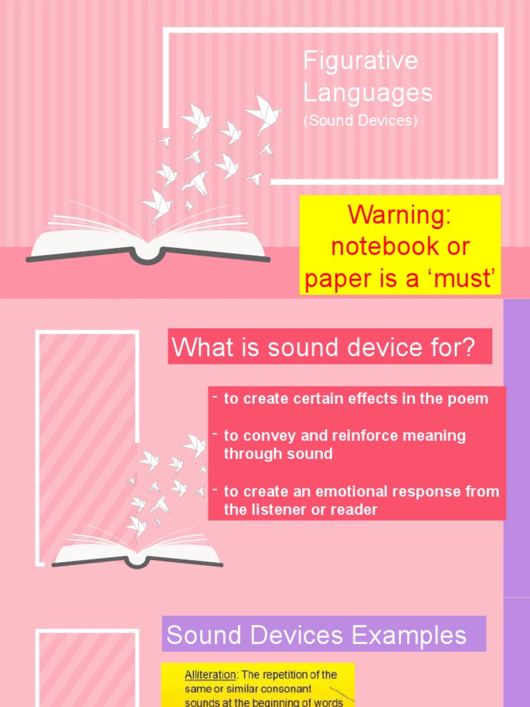 0629 Figurative Languages (Sound Devices) | PDF | Language Arts ...