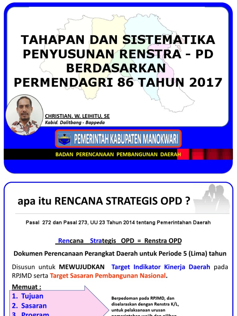 Tahapan Dan Tata Cara Penyusunan Renstra Opd | PDF