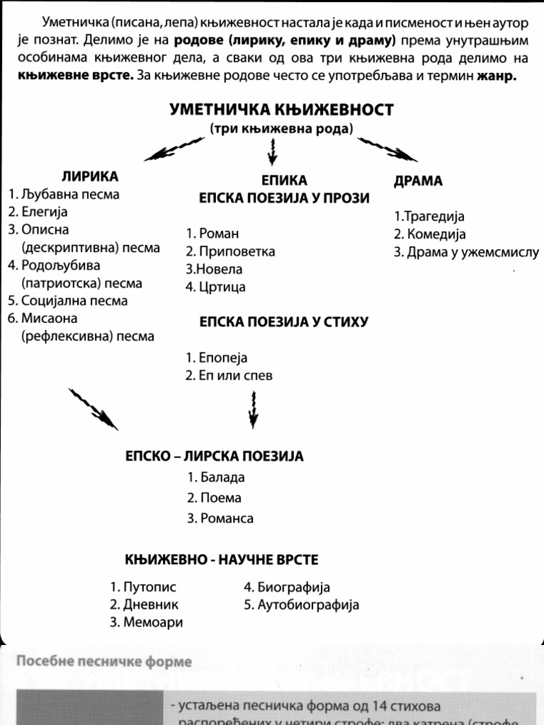 Knjizevni Rodovi, Vrste I Neke Stilske Figure | PDF