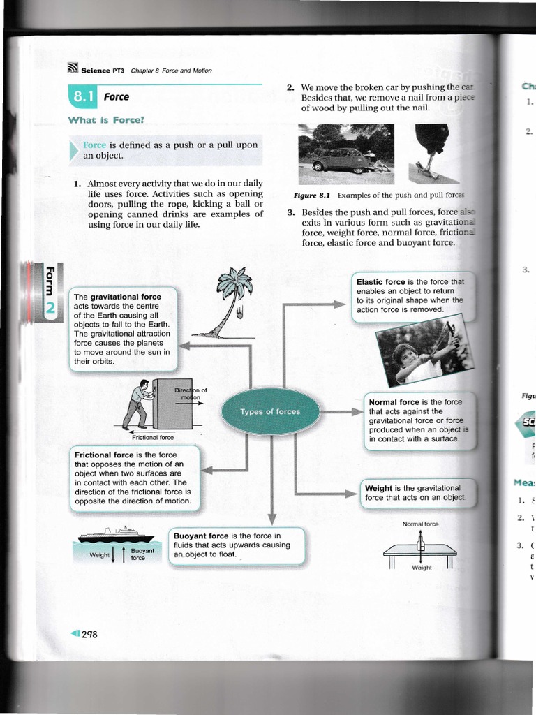 F2 Science C8 Force and Motion Text | PDF | Buoyancy | Density