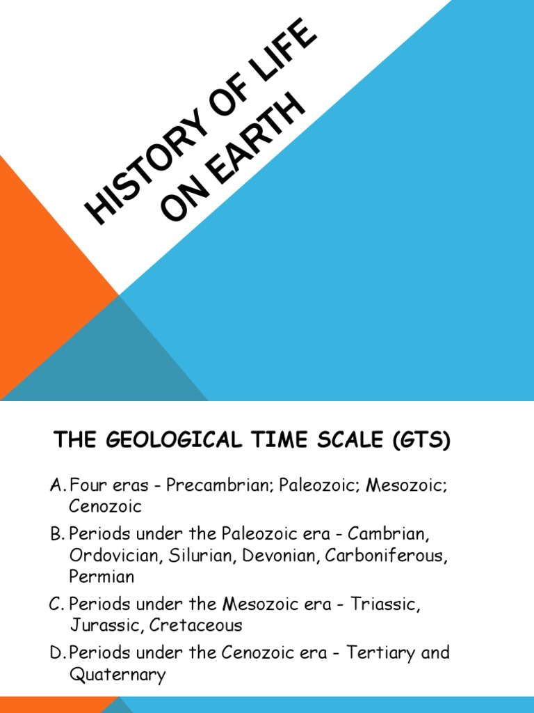 History of Life On Earth | PDF | Fossil | Rock (Geology)