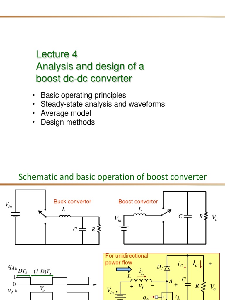 L4 Boost Converter Analysis and Design | PDF | Electrical Circuits ...