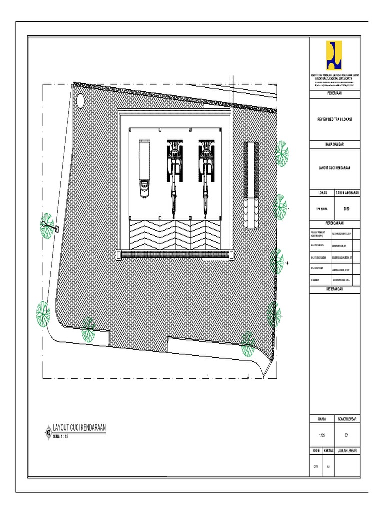 Desain Tempat Cuci Kendaraan Modern | PDF