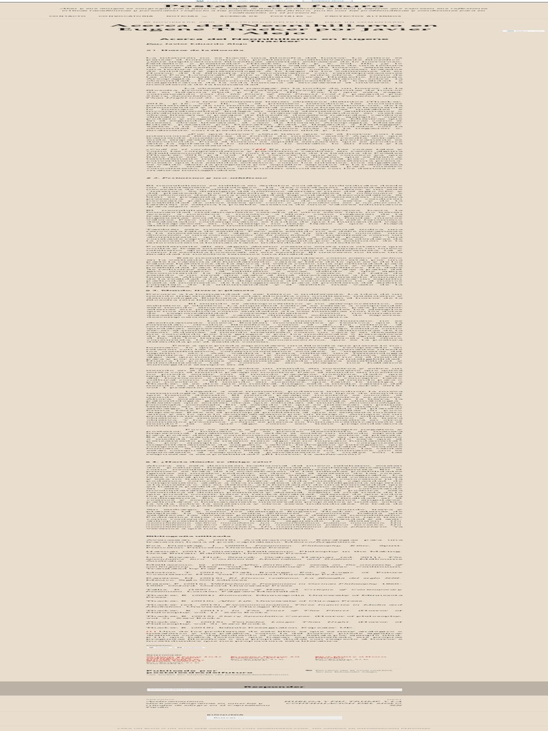 Acerca Del Neonihilismo en Eugene Thacker Por Javier Alejo | PDF | Existencia | Filosofía