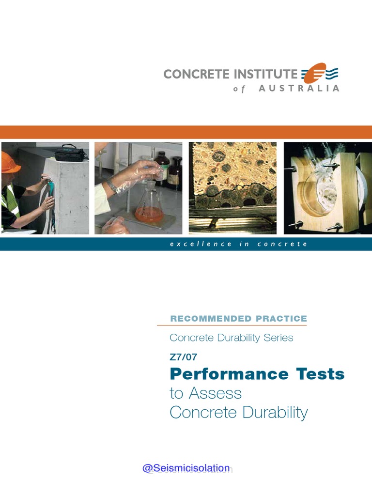 Concrete Durability Testing Guide | PDF | Concrete | Design