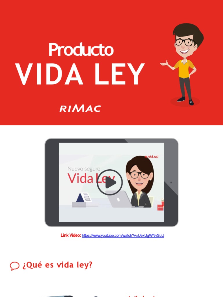 Vida Ley Presentacion Rimac | PDF | Salario | Seguro