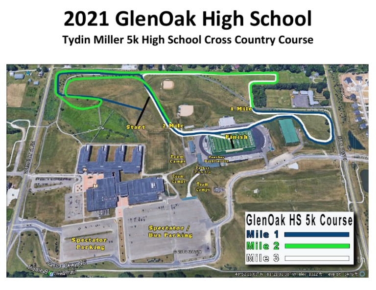 GlenOak High School 5k Course | PDF