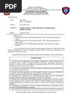 Guidelines in The Reassignment of PNP Personnel Who Are Witness in Drug ...