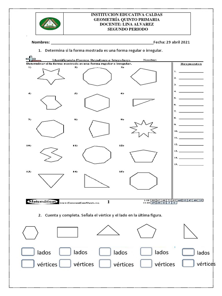 POLIGONOS | PDF | Métodos y materiales de enseñanza