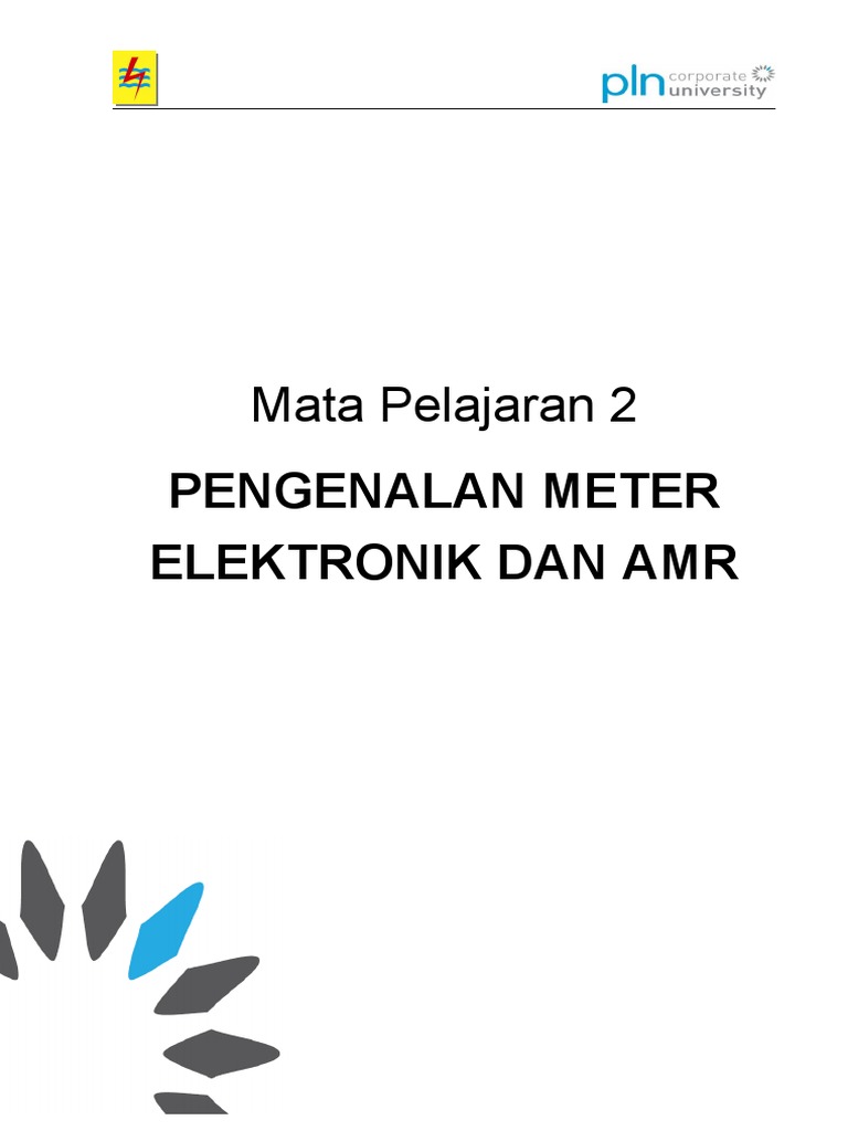 Pengenalan Meter Elektronik Dan AMR | PDF