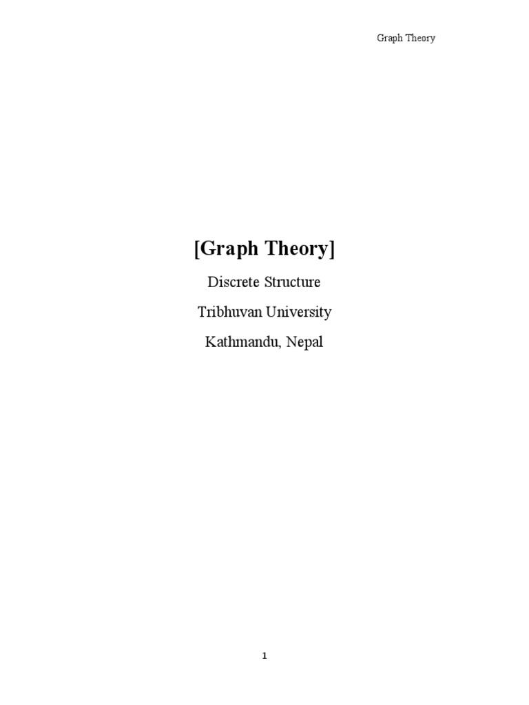 Graph Theory Basics | PDF | Vertex (Graph Theory) | Graph Theory