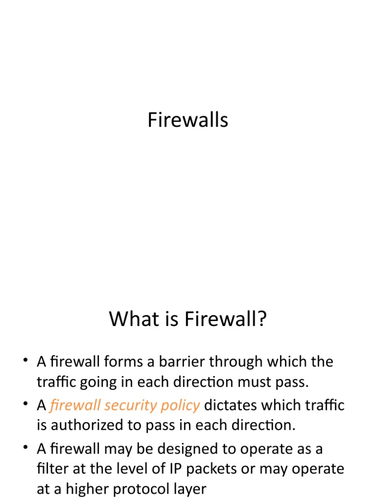 Firewalls | PDF | Firewall (Computing) | Proxy Server