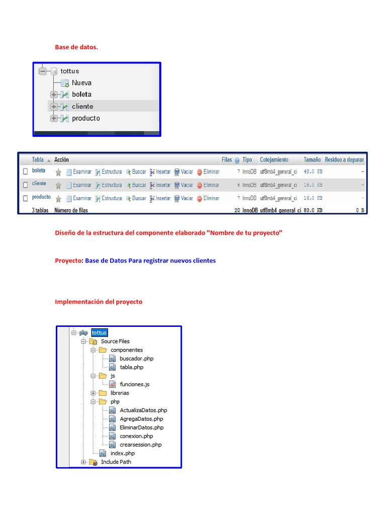 PROYECTO FINAL Base de Datos | PDF | SQL | Software