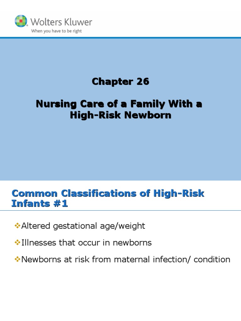 Nursing Care of A Family With A High-Risk Newborn Nursing Care of A ...
