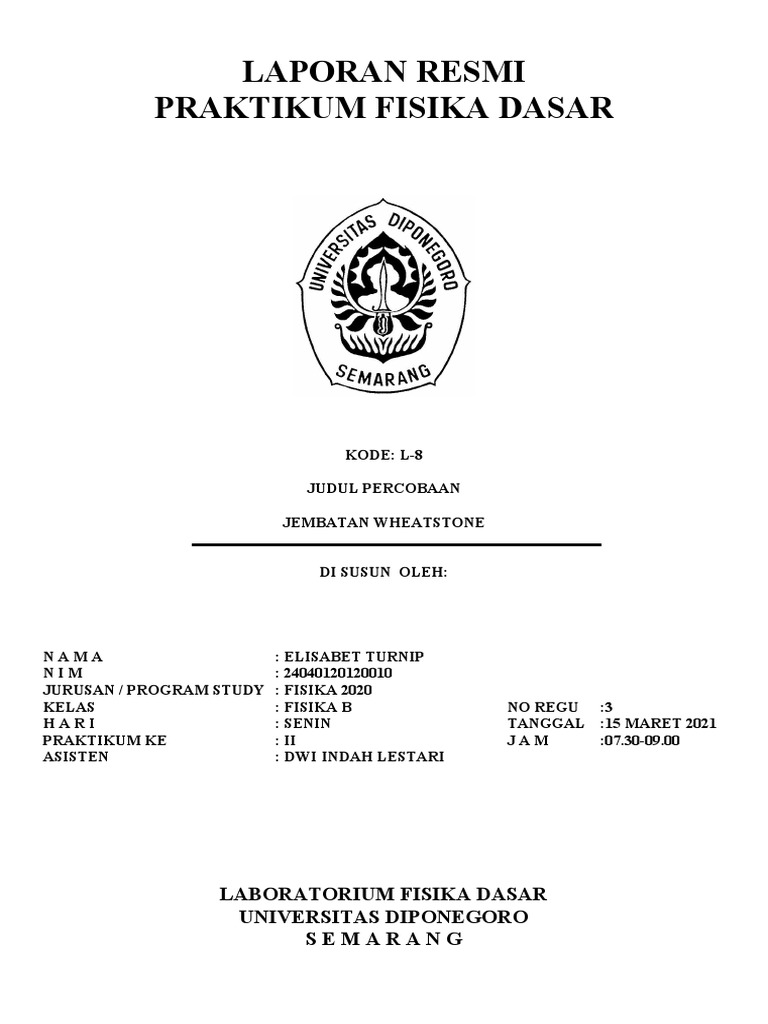 Laporan Resmi L8 | PDF
