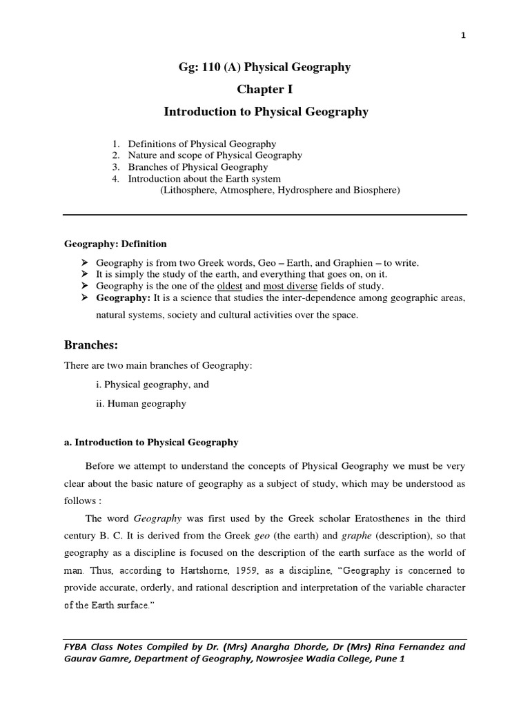 Introduction To Physical Geography | PDF | Natural Environment | Geography