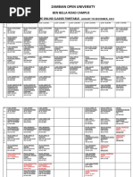 Timetable 2025 | PDF