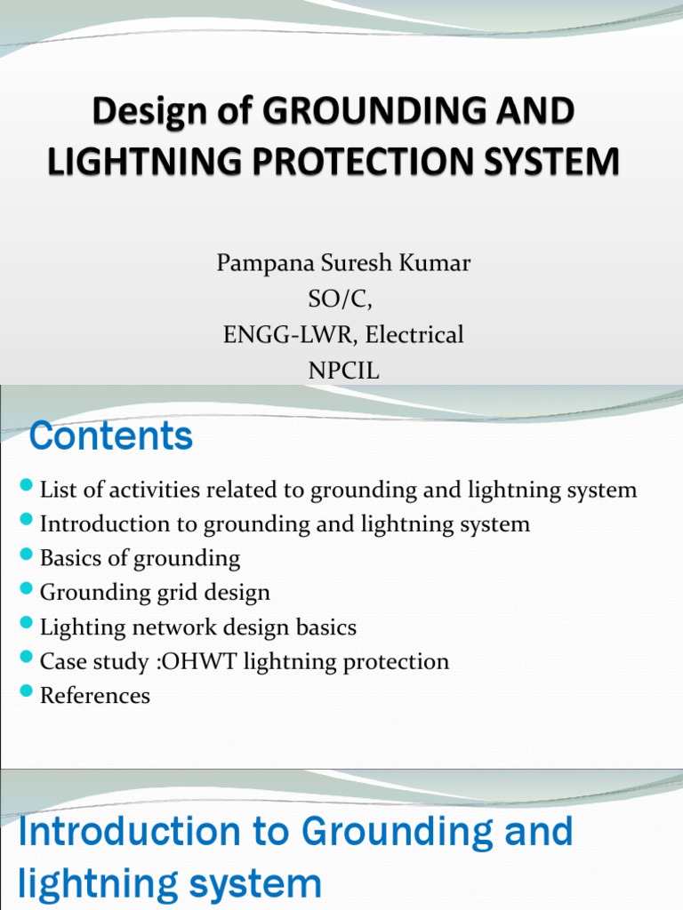 Design of Grounding and Lightning Protection System | PDF ...