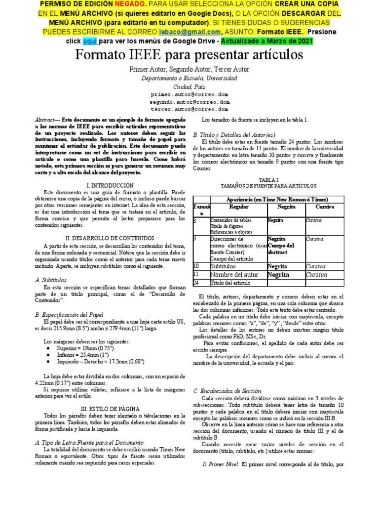 Formato IEEE | PDF | Archivo de computadora | Citación