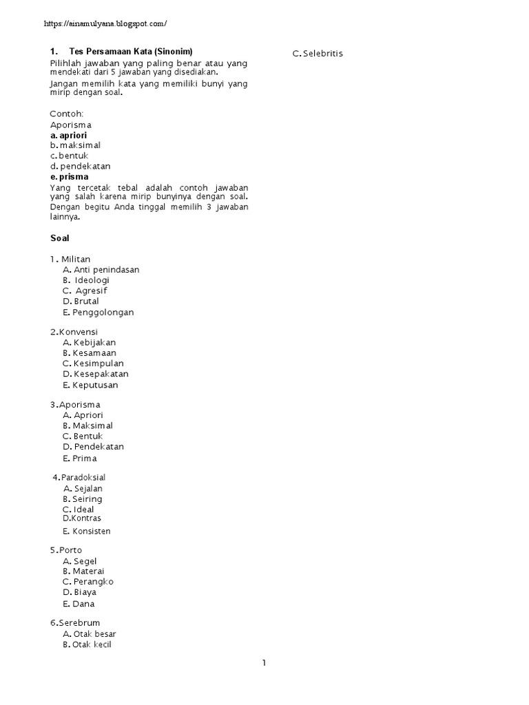 01 TKD Tiu CPNS | PDF