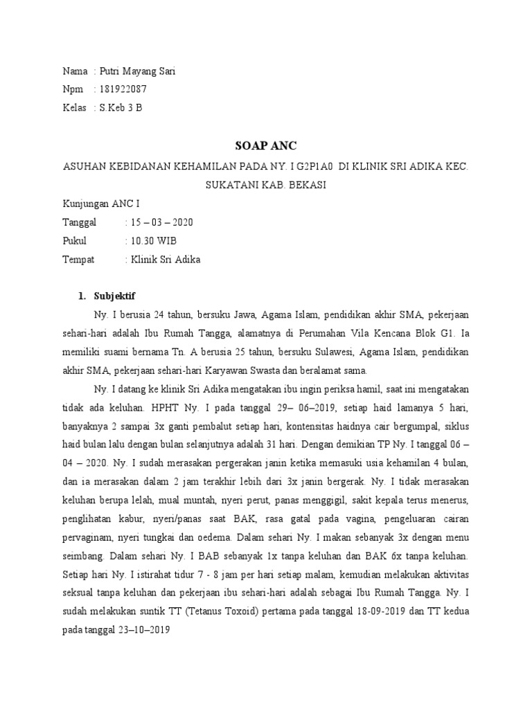 Contoh Soap Anc | PDF
