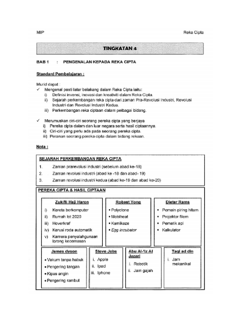 Modul Intervensi RC SPM Bab 1 Tingkatan 4 | PDF