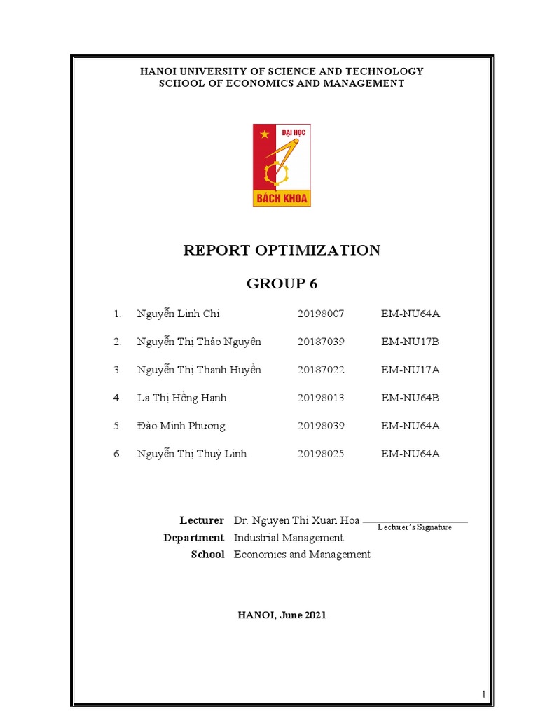 Group 6 - Case Study Optimization | PDF | Linear Programming | Inventory