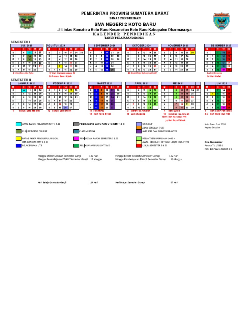 Kalender Pendidikan 2020-2021 | PDF