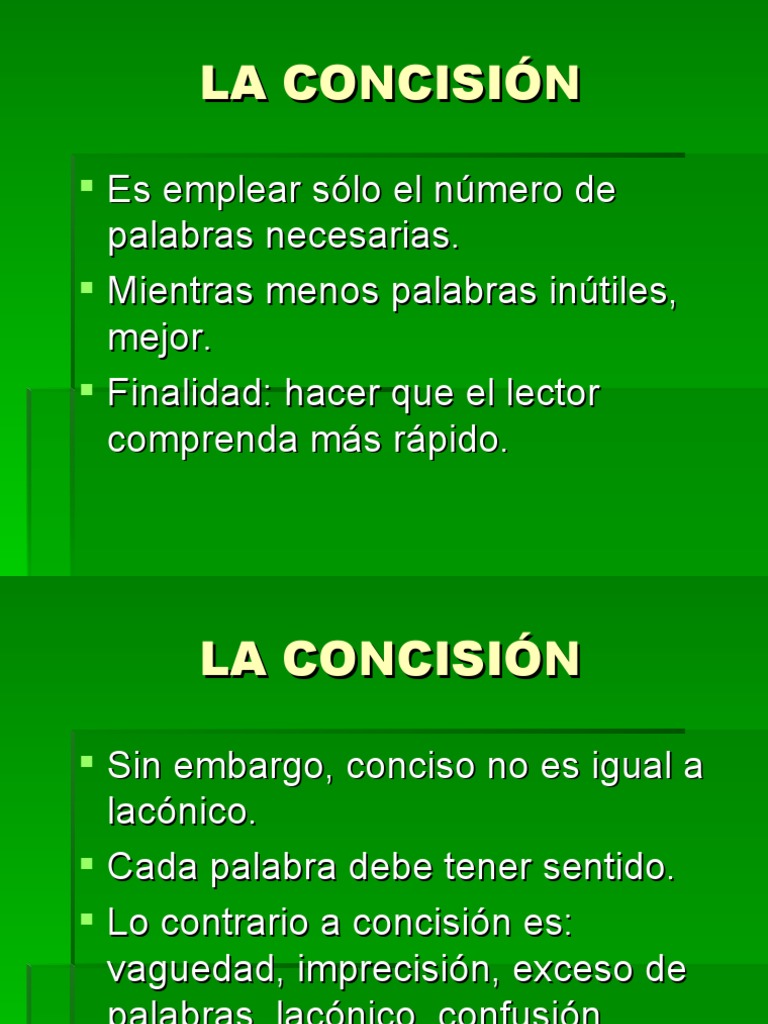 Cómo escribir de forma concisa y precisa | PDF