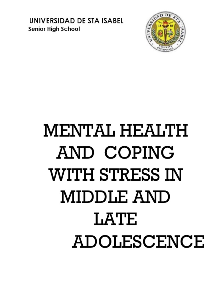 Module 6 Mental Health and Coping With Stress in Middle and Late ...