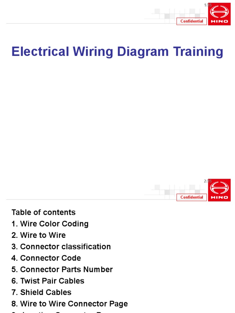 Electrical Wiring Diagram Training: Confidential | PDF | Electrical ...