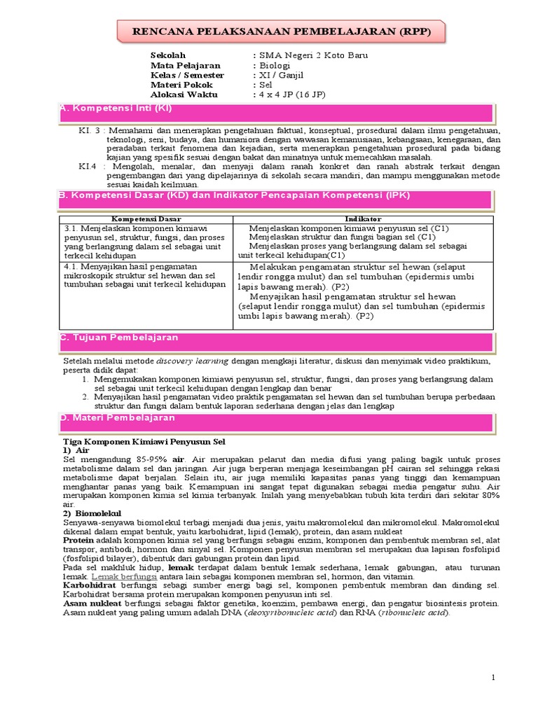 C. RPP Sel Daring-Dikonversi Edit | PDF