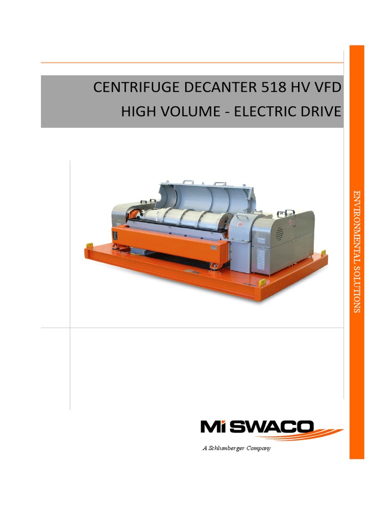 CD 518 HV VFD Brochure Rev 2 | PDF | Transmission (Mechanics) | Centrifuge