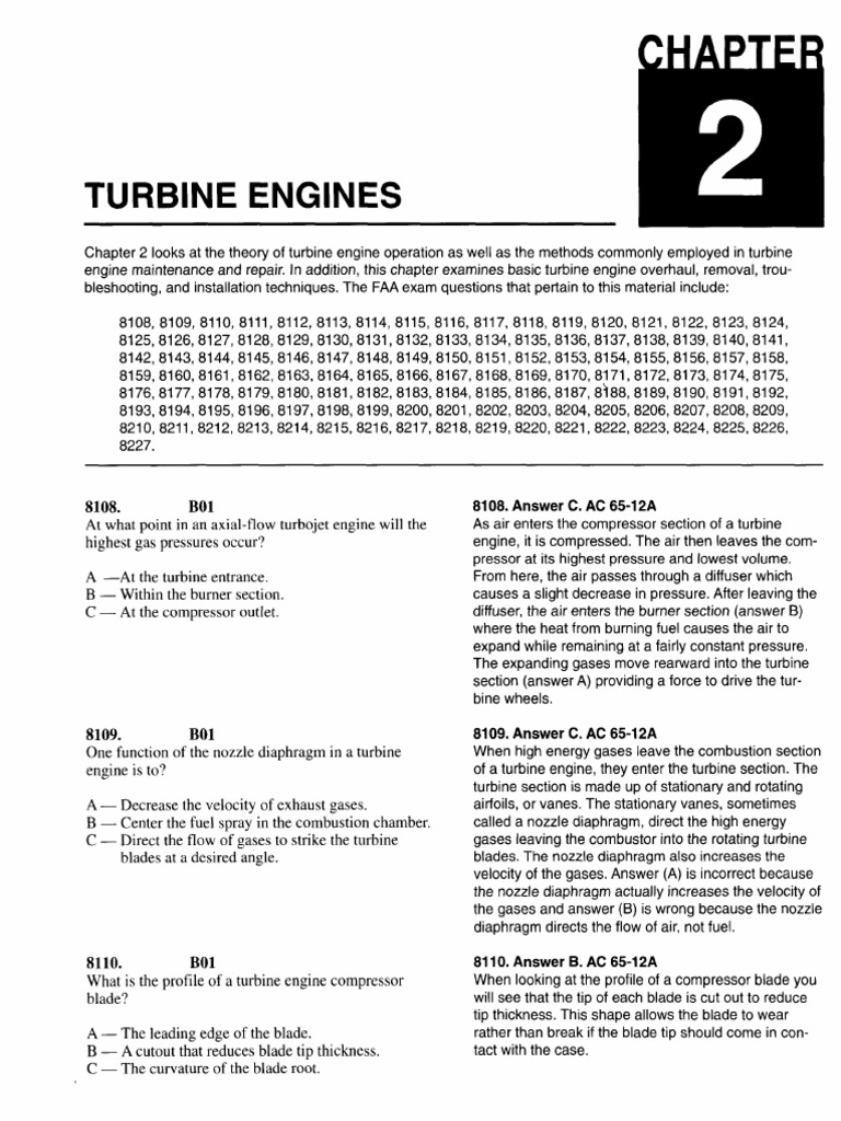Turbine Engine Fundamentals: Comprehension through Questions and ...