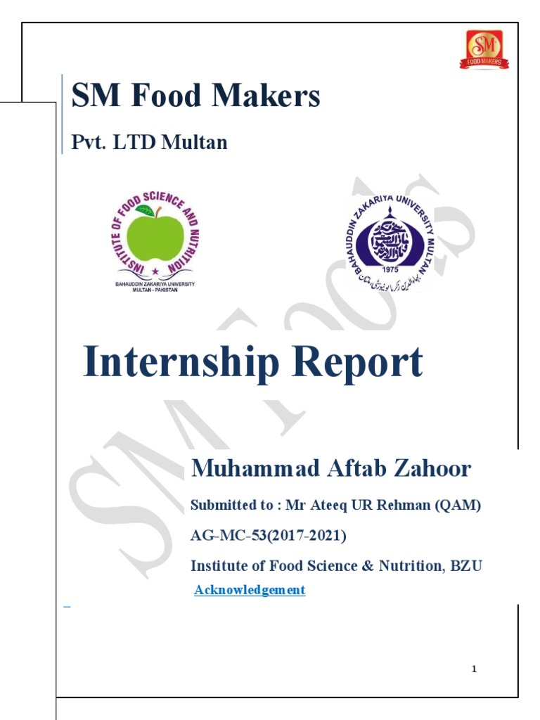 GIBS Internship Report | PDF | Candy | Caramel
