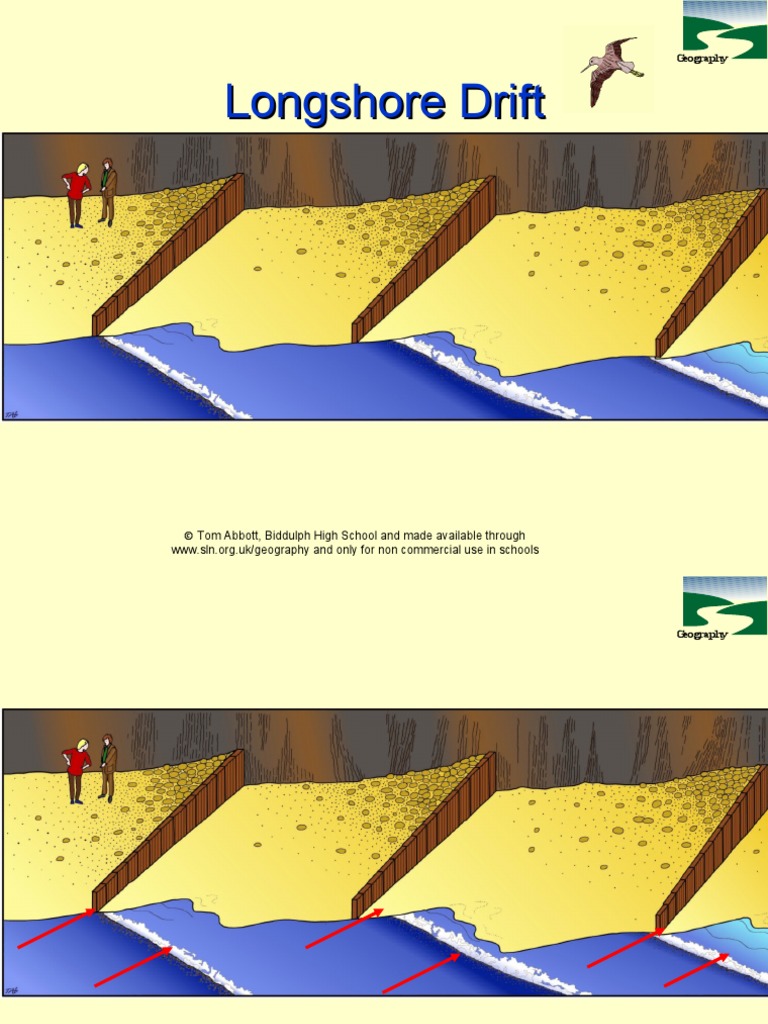 Longshore Drift in Coastal Geography | PDF | Geology | Hydrology