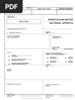 Formulir Persetujuan Material Proyek | PDF