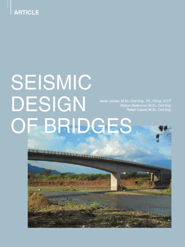 Seismic Design of Bridges: Article | PDF | Earthquake Engineering ...