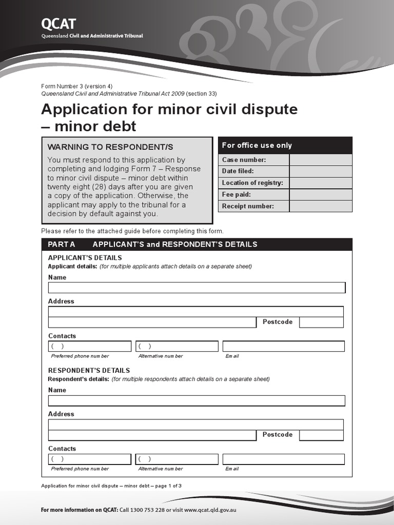 Form 03 App MCD Minor Debt | PDF | Interest | Receipt