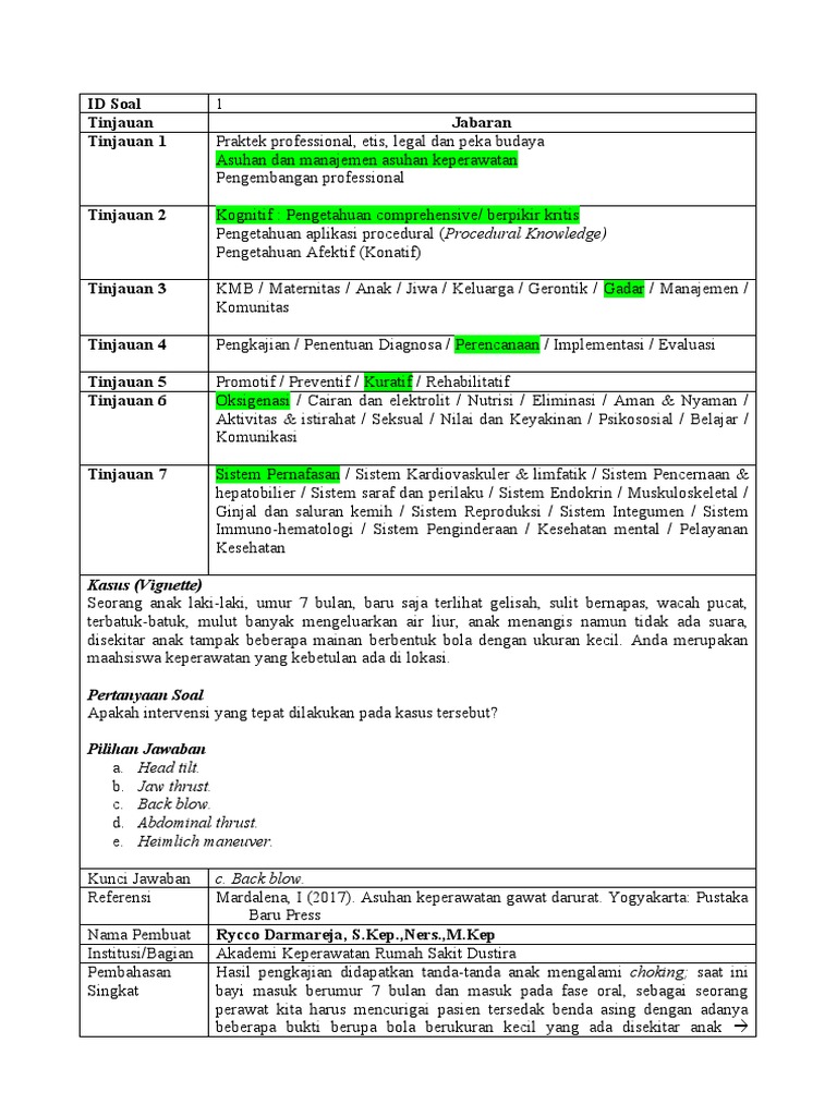 180 Soal Keperawatan & Pembahasan | PDF