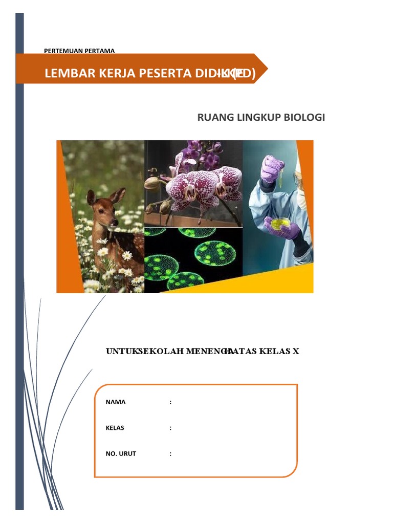 LKPD Ruang. Lingkup Biologi | PDF