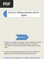 Types of Errors in Physics | PDF