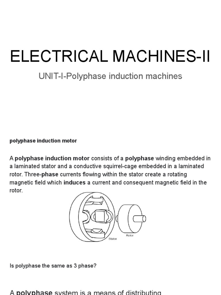 Understanding Polyphase Induction Motors | PDF | Electric Motor ...
