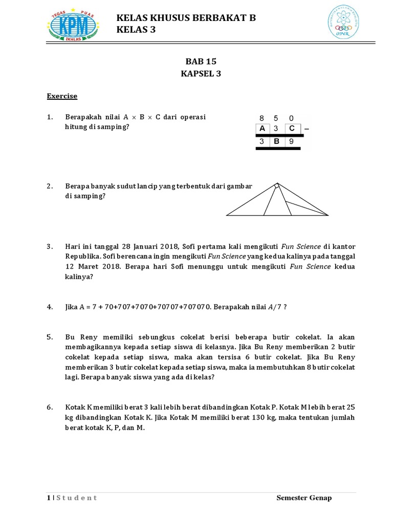 Materi 1-Berbakat B03-MTK-Kapsel 3 | PDF