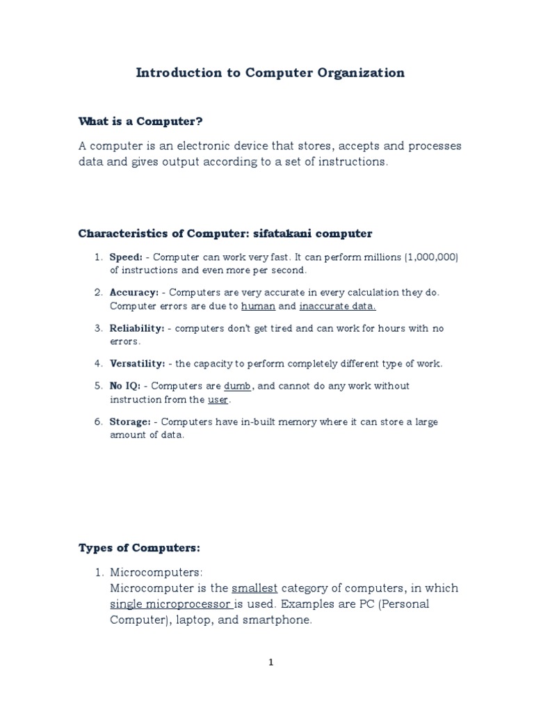 Computer Essentials - Lecture 1 | Download Free PDF | Computer Data Storage | Input/Output