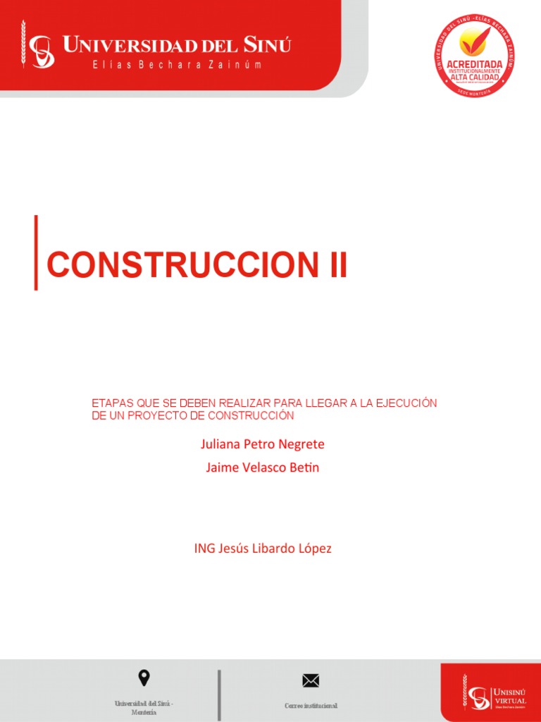 Construccion Ii | PDF | Diseño | Aprendizaje
