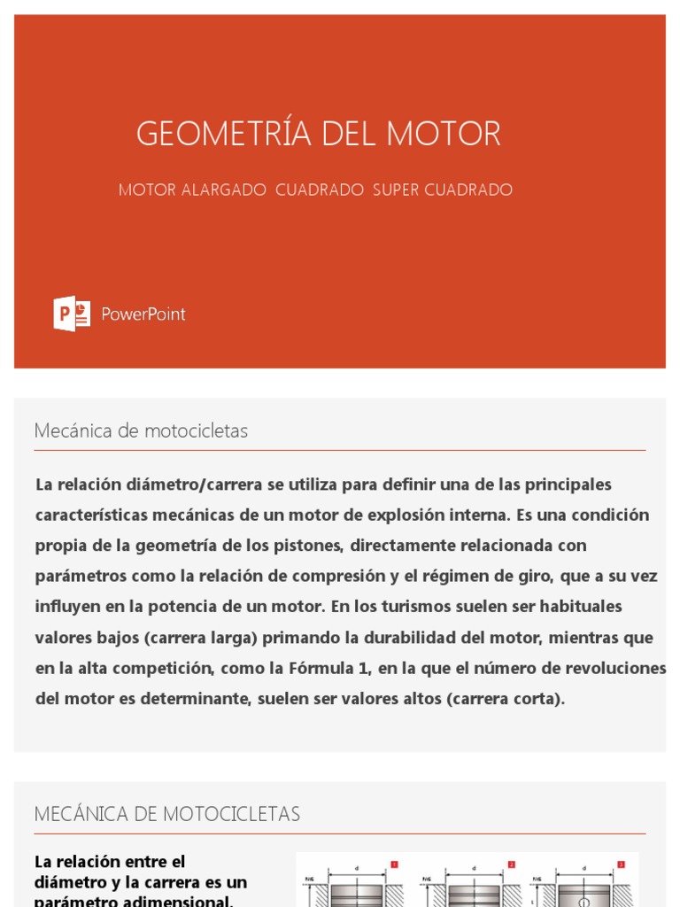 Geometría Del Motor | PDF | Partes de vehículo | Motores