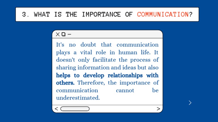 Importance of Communication in Life | PDF
