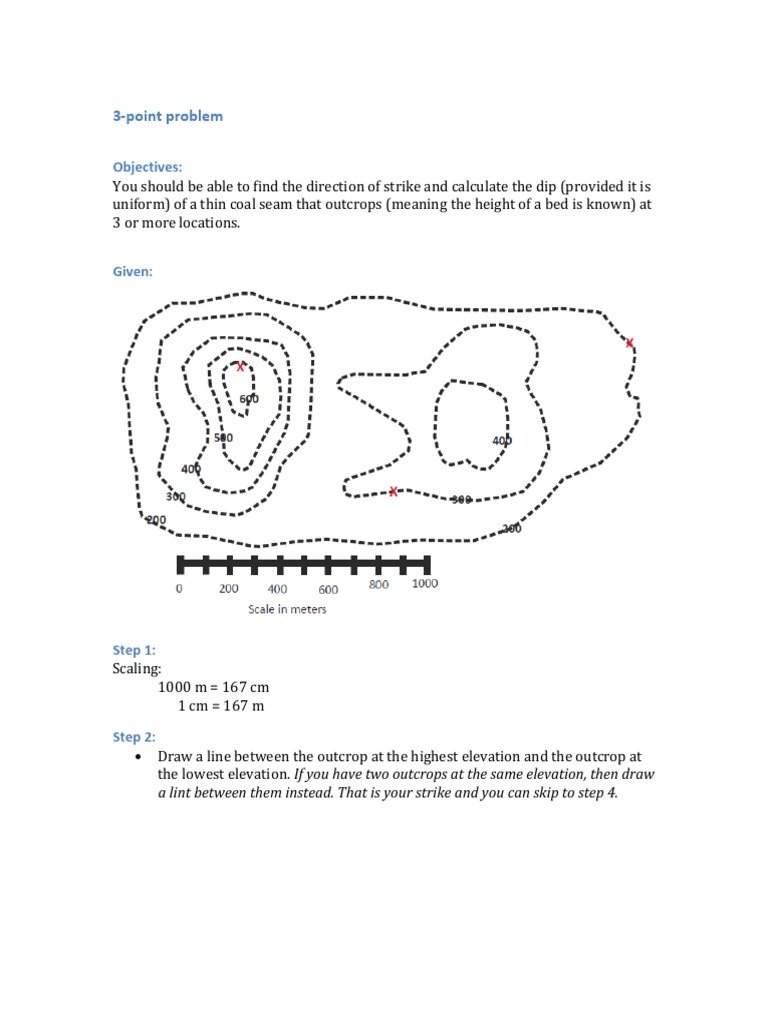 3 Point Problem | Download Free PDF | Contour Line | Triangle